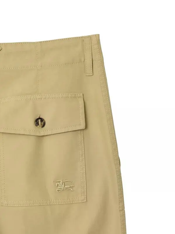 Burberry Gabardine Trousers - Neutrals