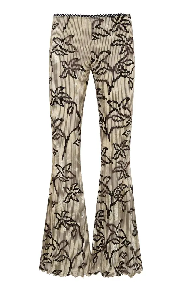 SIEDRES Jeslynn Velvet Flared Pants - Multi