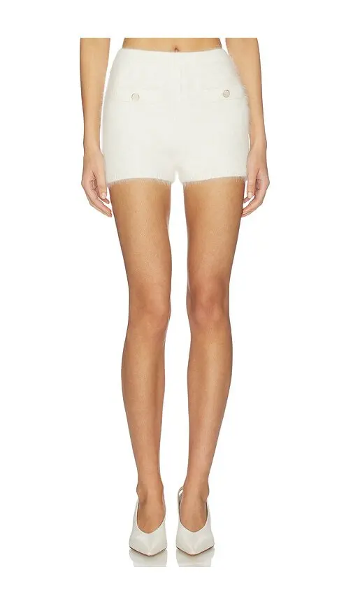 Retrofete Giorgi Angora-blend Shorts - Ivory