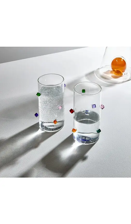 FAZEEK Jewel Highballs Set Of 2 - Neutral