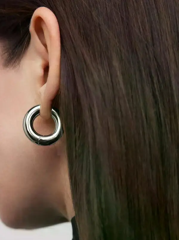 JENNIFER FISHER Micro Samira Hinged Huggie Earrings