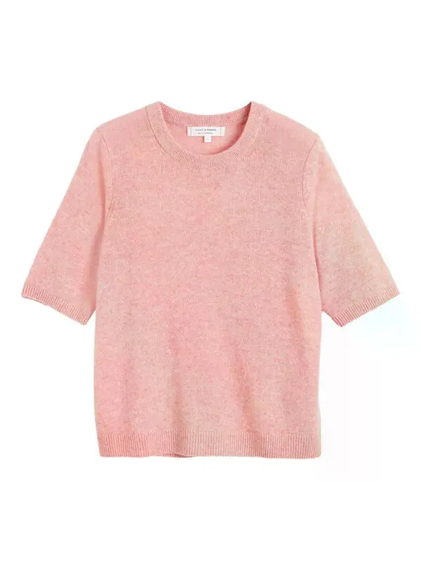 Chinti & Parker Crew-neck Knitted T-shirt - Pink
