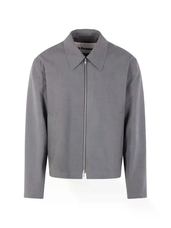 JIL SANDER Zip Fastening Jacket With Buttoned Hem
