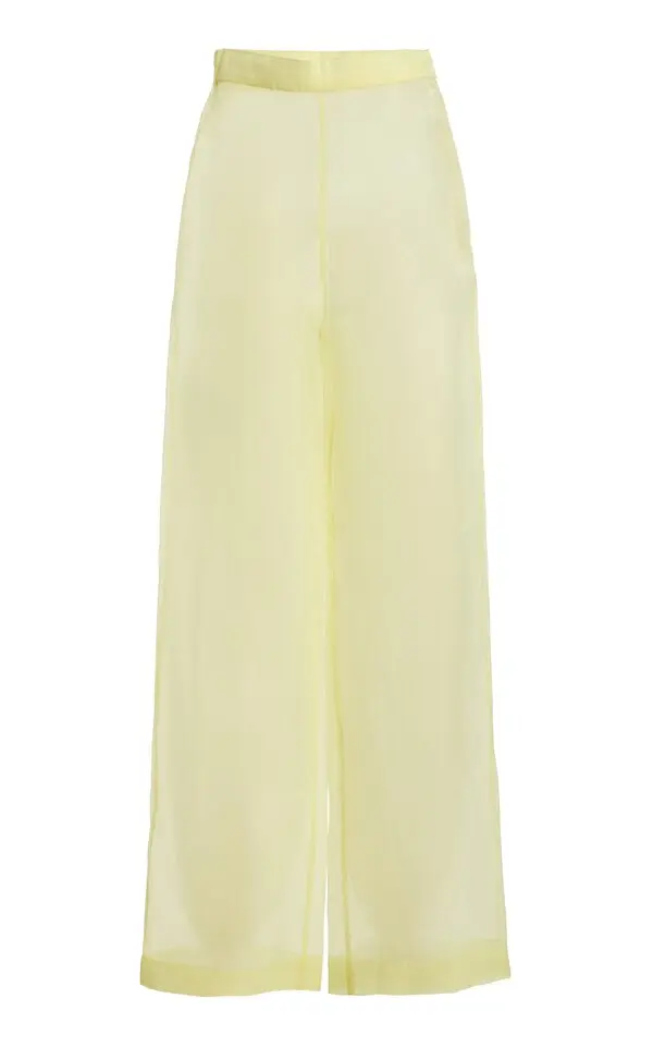 MARLIES GRACE Flora Organza Pants - Yellow