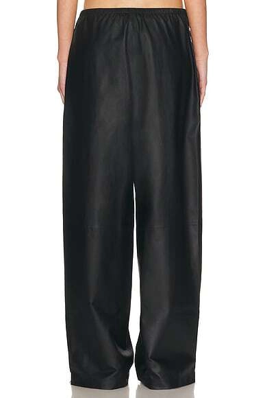 Alexander Wang Mid Rise Leather Track Pant