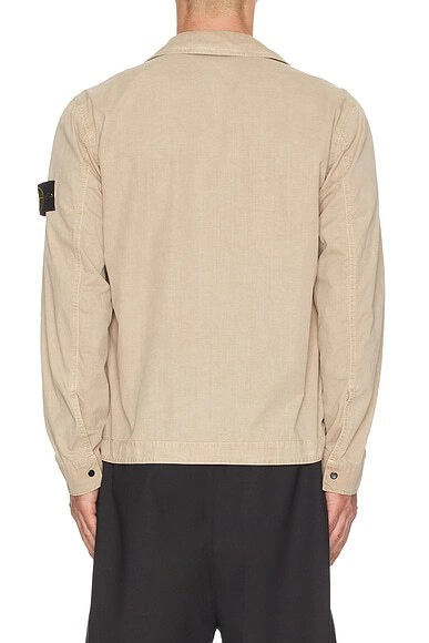 Stone Island Brushed Cotton Canvas Overshirt