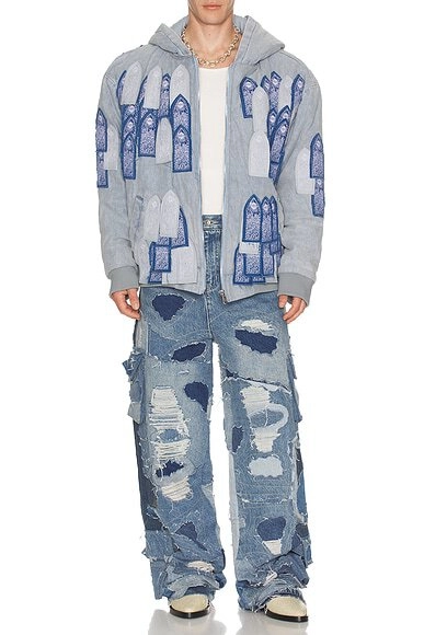 WHO DECIDES WAR Fly Away Work Jacket - Sky