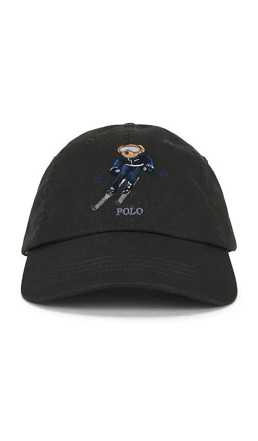 Polo Ralph Lauren Cotton Twill Ski Bear Sport Cap - Grey