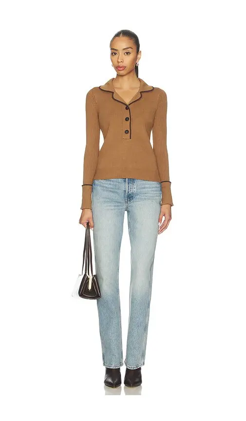 Monse Knitted Pajama Top In . Also