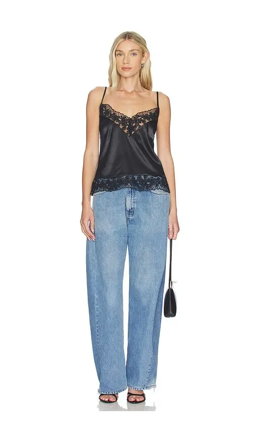 Superdown Akosia Cami Top With Lace Trim