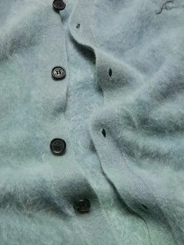 Acne Studios V-neck Fuzzy Cardigan
