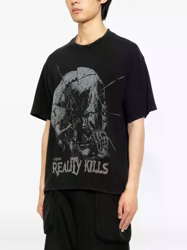 WARMAN Graphic Raw-cut T-shirt