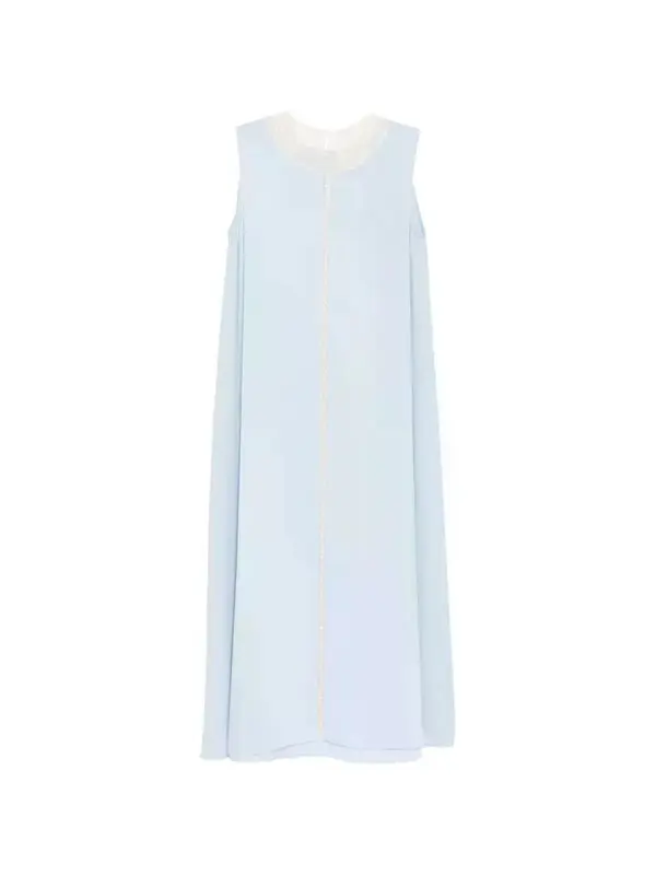SHATHA ESSA Bead-embellished Maxi Dress - Blue