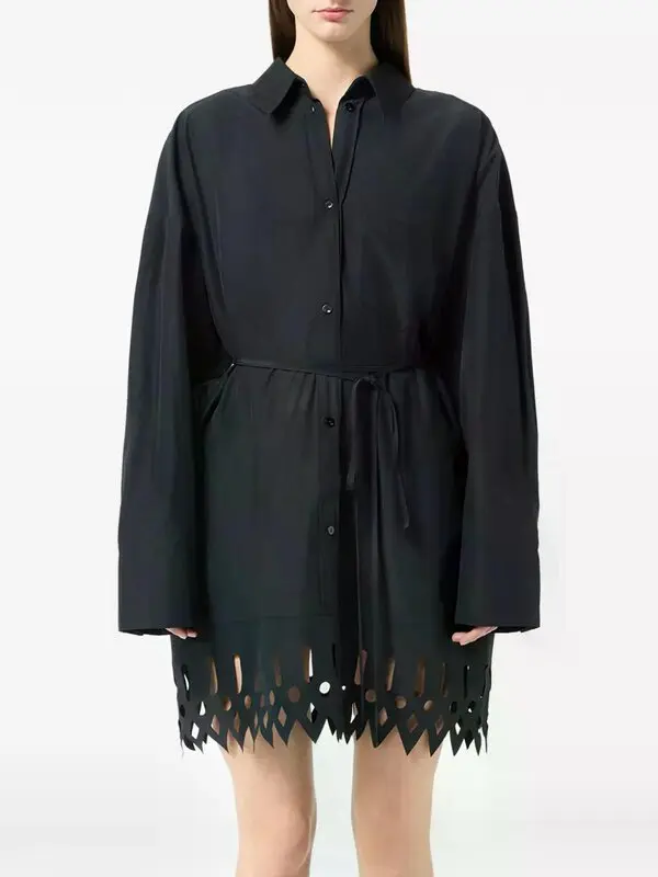 Blumarine Cutout Shirt Dress - Black