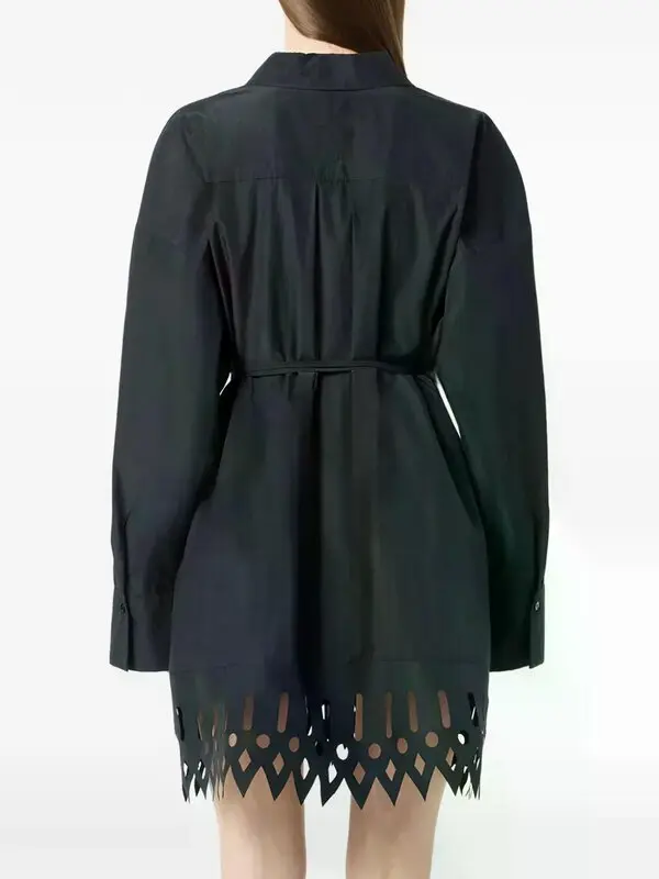 Blumarine Cutout Shirt Dress - Black