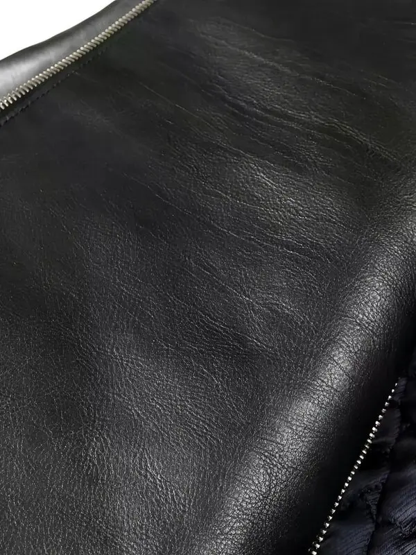 Hermès Calf Leather Zip-up Riders Jacket