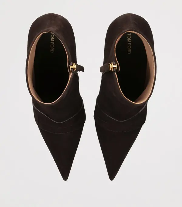 TOM FORD Suede Eva Ankle Boots 105