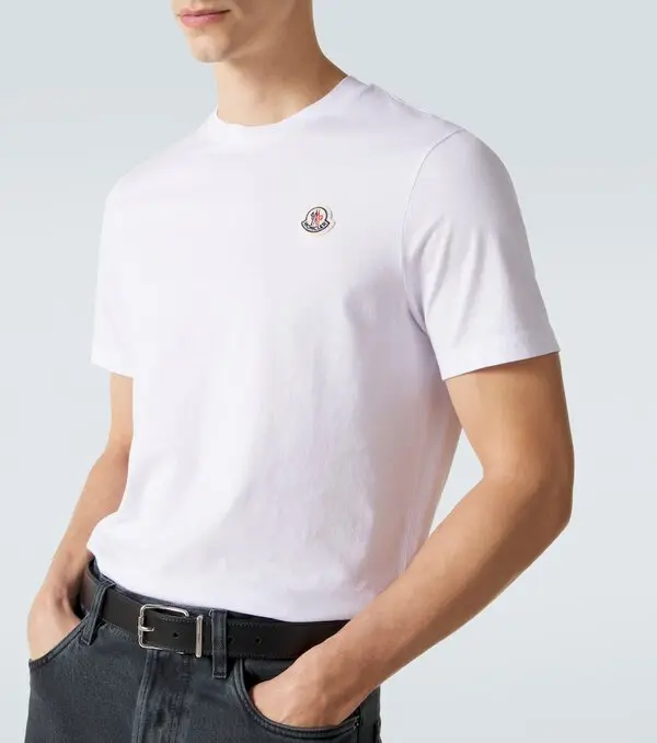 Moncler Set Of 3 Cotton Jersey T-shirts - Multicoloured