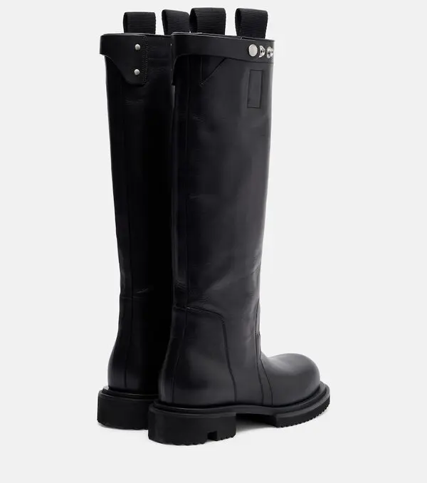 Rick Owens Gabe Leather Knee-high Boots - Black