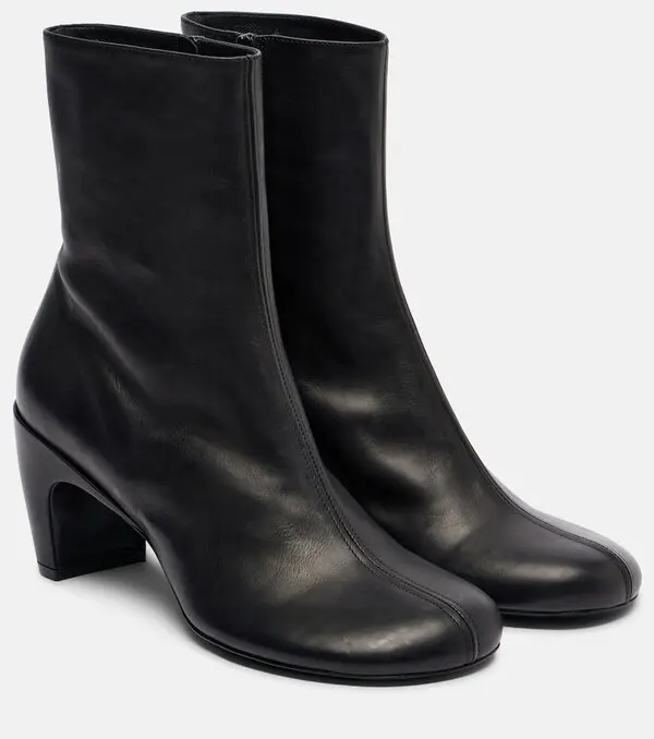 Dries Van Noten Leather Ankle Boots