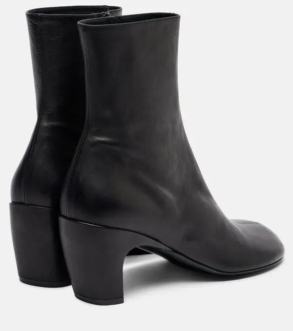 Dries Van Noten Leather Ankle Boots
