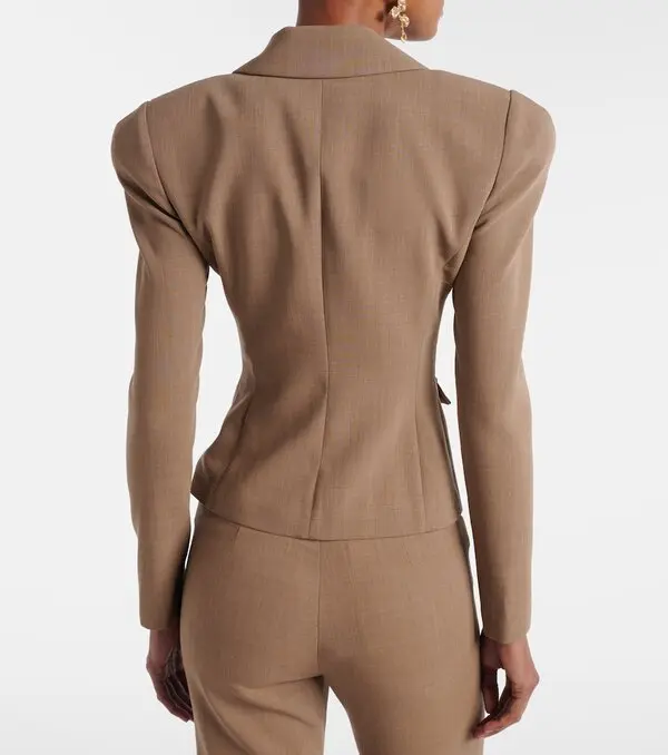 Magda Butrym Wool Blazer - Brown