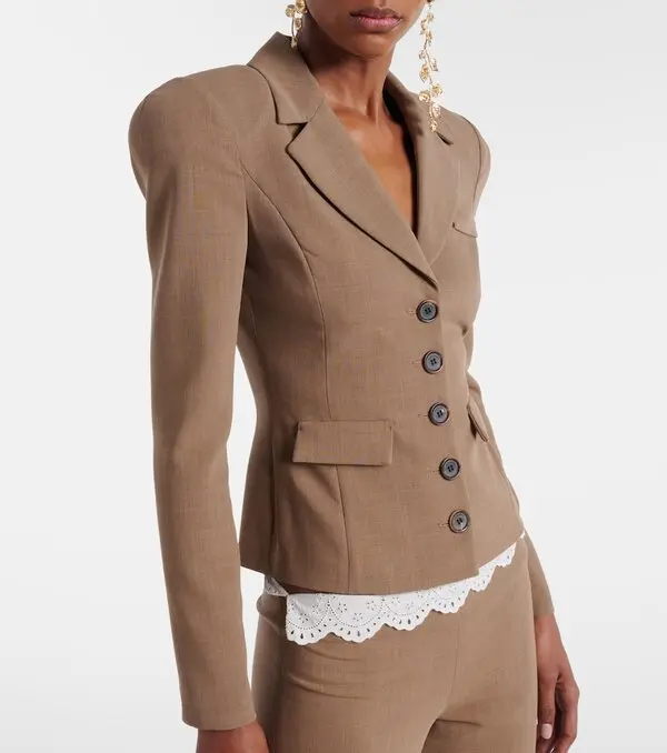 Magda Butrym Wool Blazer - Brown