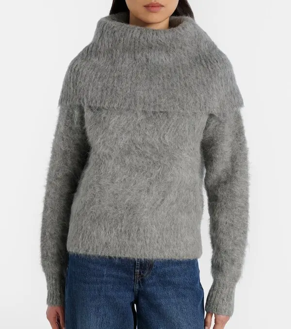 TOTEME Melange Alpaca-blend Sweater - Grey