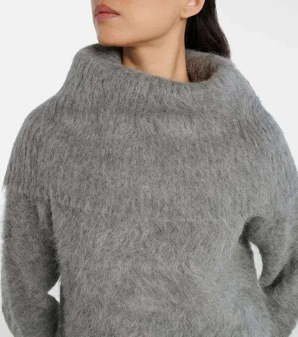 TOTEME Melange Alpaca-blend Sweater - Grey