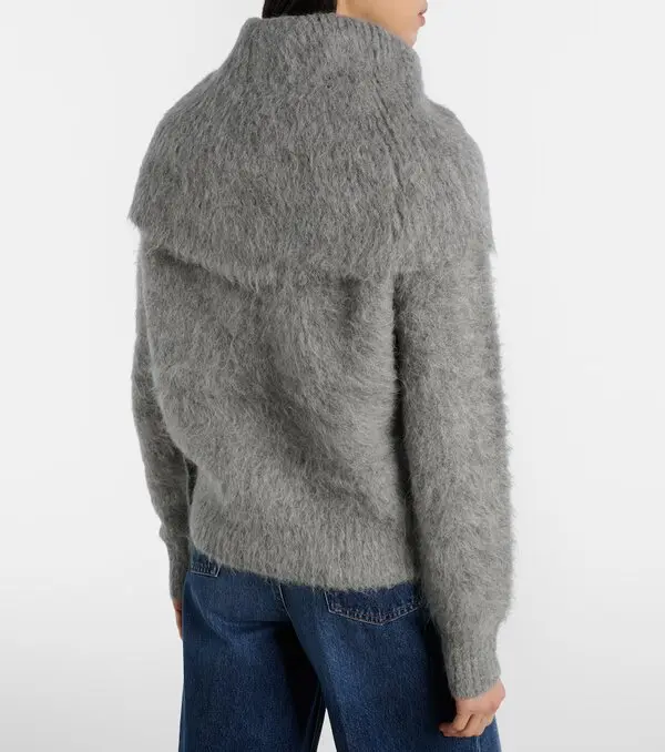 TOTEME Melange Alpaca-blend Sweater - Grey