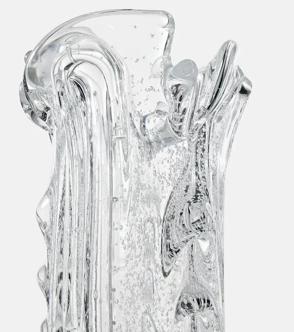 LOUISE ROE S.r. Vintage Drape Glass Vase - Transparent