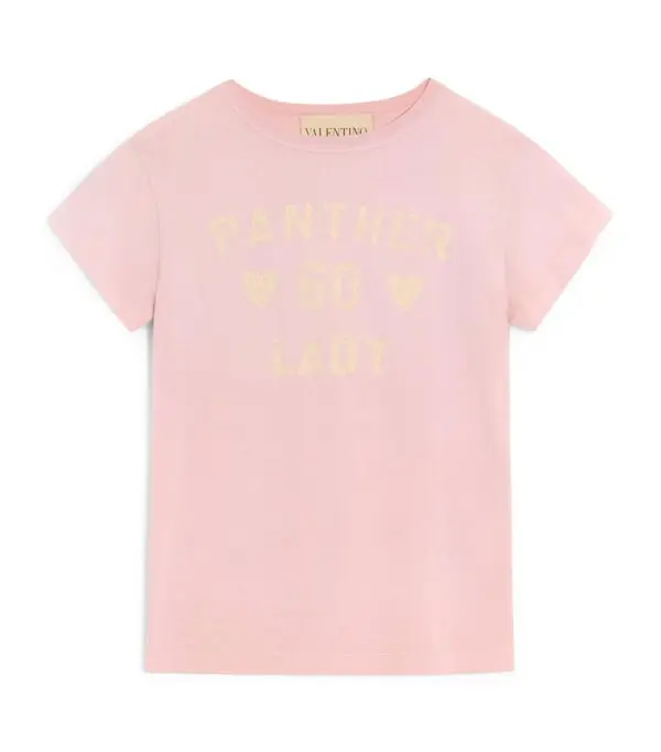 Valentino Garavani Cotton Jersey Printed T-shirt - Pink