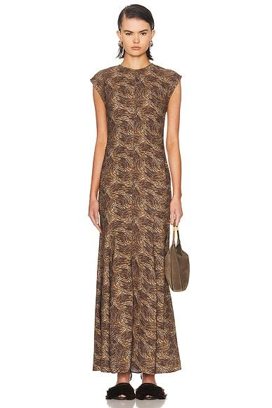 Tove Vanja Print Maxi Dress - Zebra