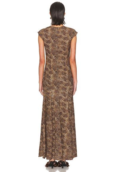 Tove Vanja Print Maxi Dress - Zebra