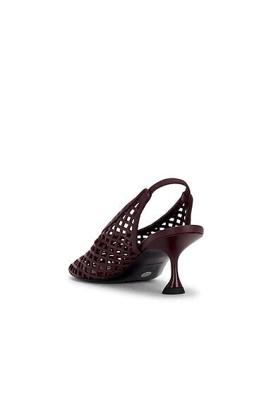 Proenza Schouler Perforated Slingback Pumps - Currant