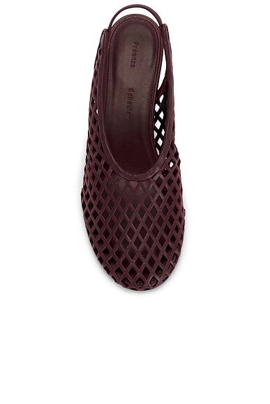 Proenza Schouler Perforated Slingback Pumps - Currant