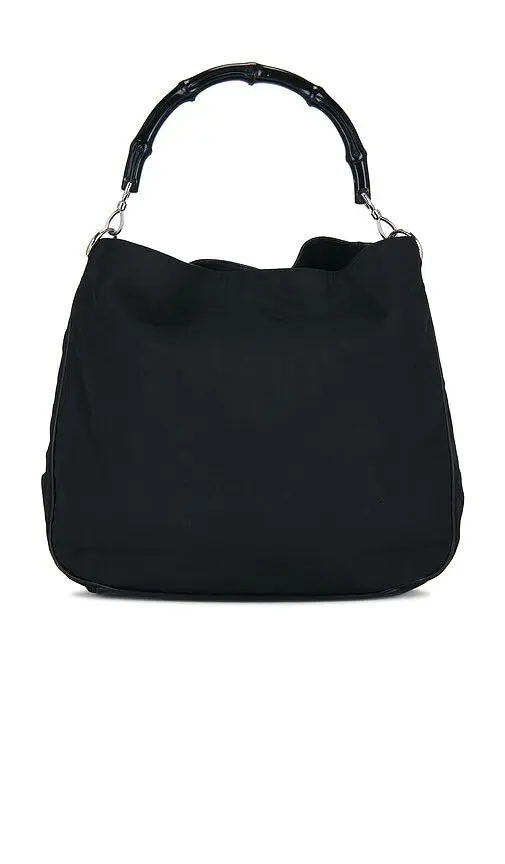 FWRD RENEW Gucci Bamboo Hobo Bag - Black
