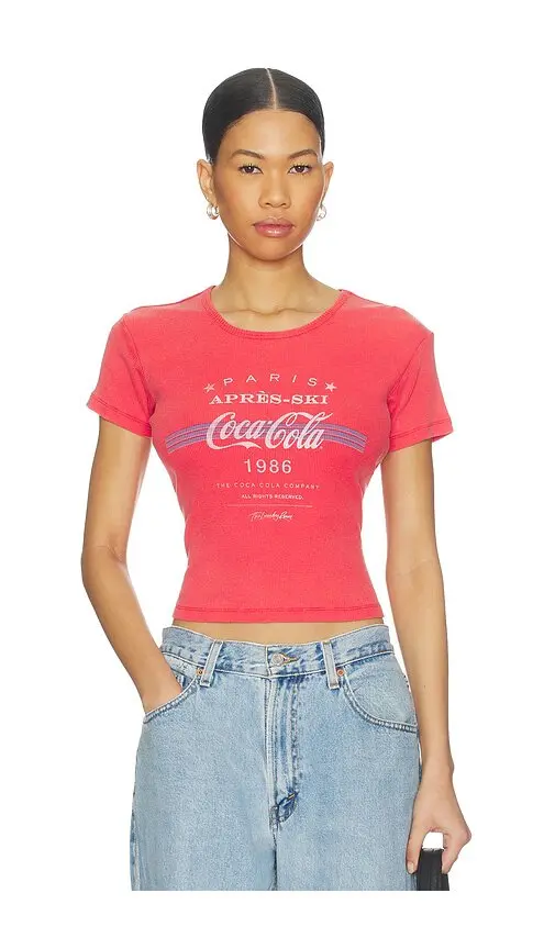 THE LAUNDRY ROOM Apres Ski Coca Cola Baby Tee - Red