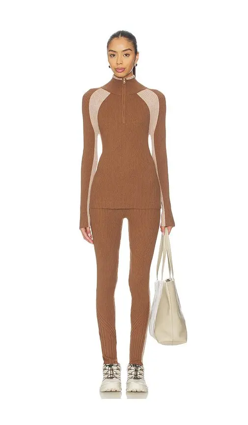 Varley Bellings Half Zip Knit Top