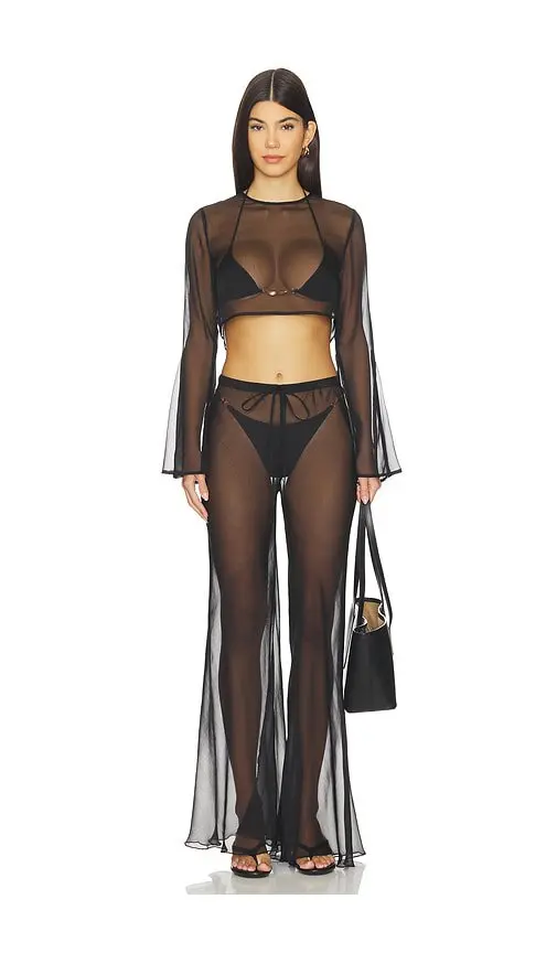SHANI SHEMER Phoenix Crop Top - Black