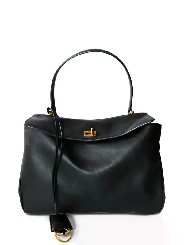 Balenciaga Leather Rodeo Tote - Black