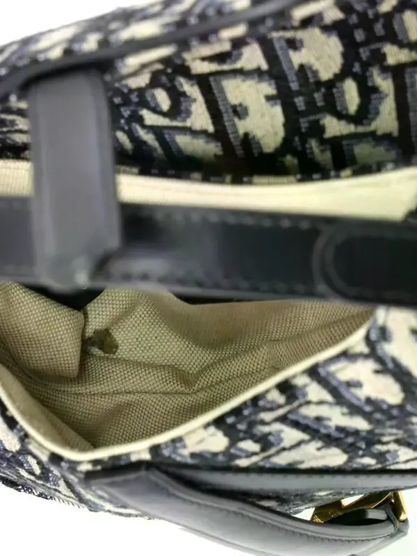 Dior Saddle Handbag Oblique Canvas Mini Shoulder Bag - Blue
