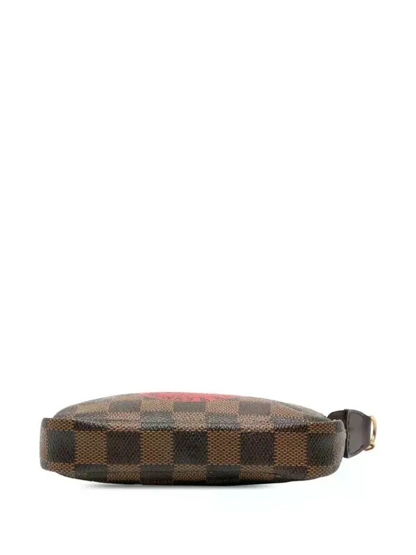 LOUIS VUITTON 2008 Damier Ebene Trunks And Bags Mini Pochette Accessoires Handbag