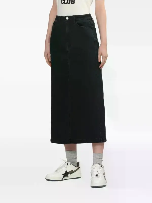 A BATHING APE Denim Maxi Skirt