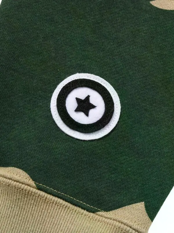 A BATHING APE Camouflage Shark Hoodie - Green
