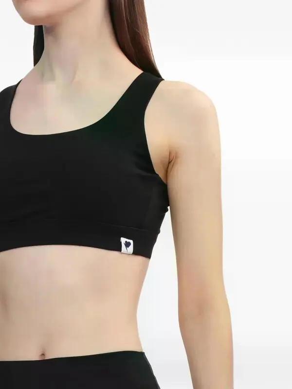 A BATHING APE Racerback Sports Bra - Black