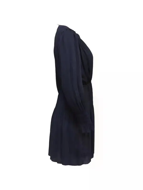 Ba&sh V-neck Long Sleeve Shirred Dress