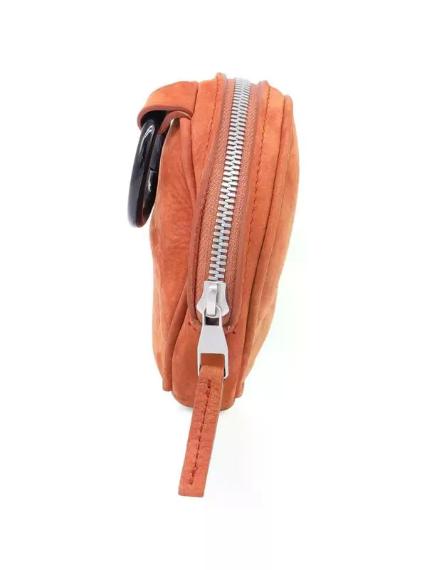 SIMONMILLER Circle Zip Suede Pouch