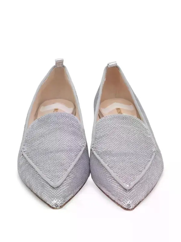 NICHOLAS KIRKWOOD Beya Sequin Pointed Ballet Flats