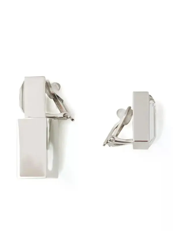 LANVIN Crystal-embellished Bar Earrings